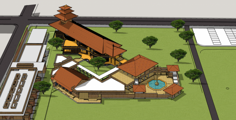 ISKCON Raichur Mandir project birds eye view ed - ISKCON Padayatra